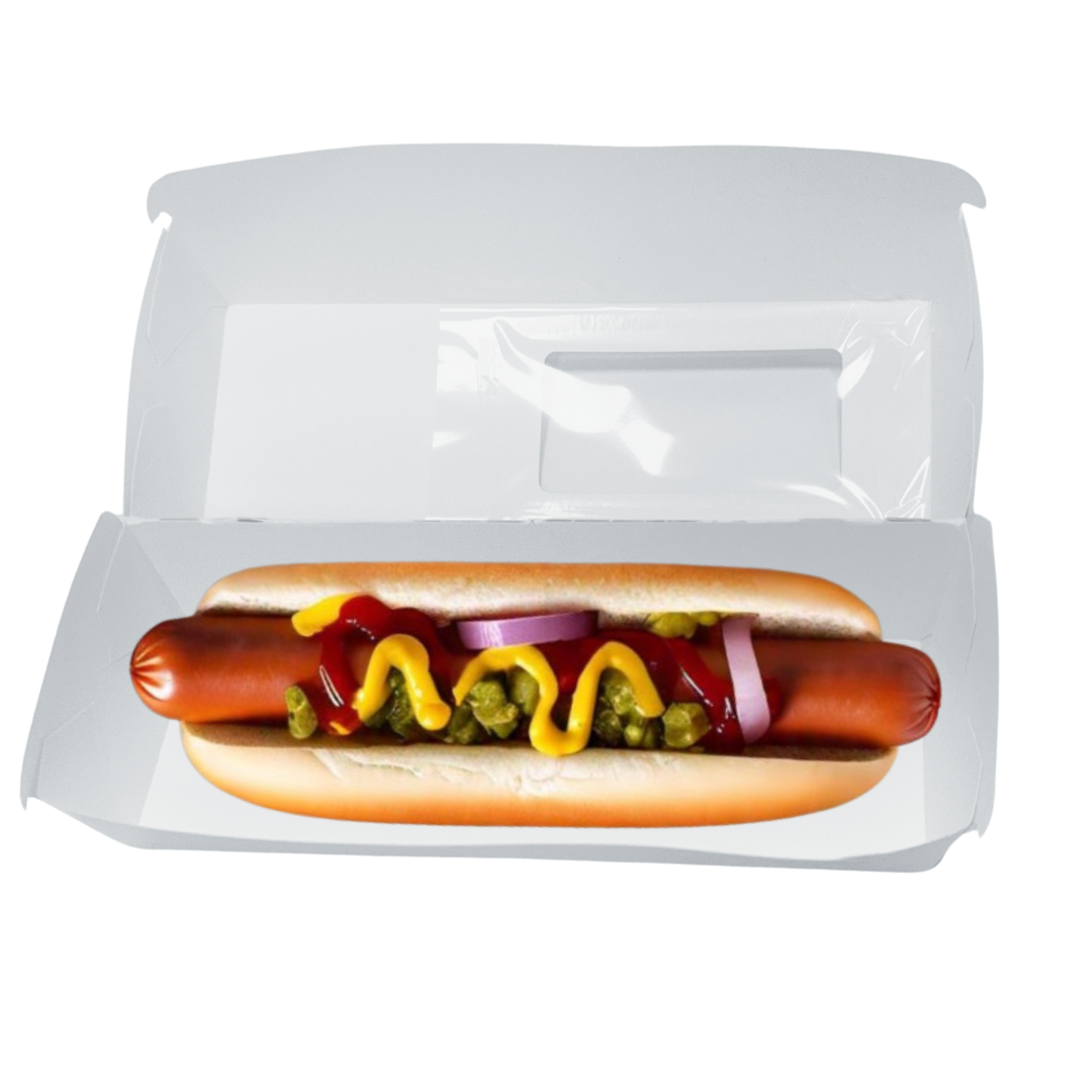 Regular Hot Dog Clamshell Containers – C-Store Packaging
