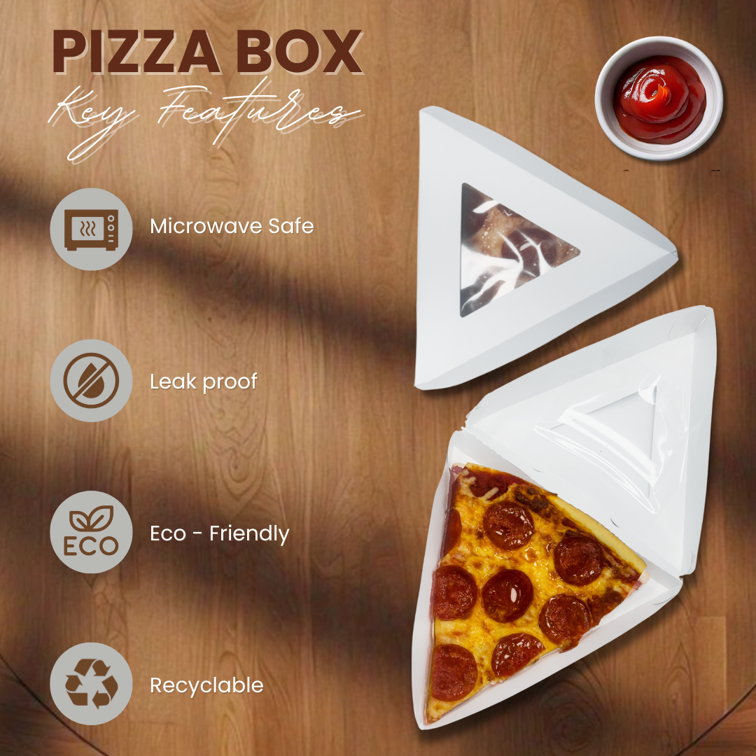 Individual Slice Pizza Box with window – C-Store Packaging
