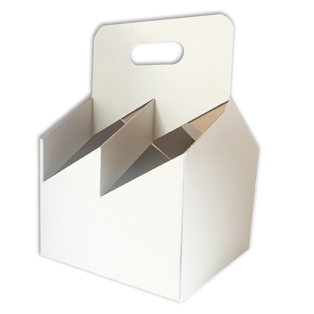 4 Bottle Cardboard Carrier | 750ml Wine/Liquor Bottle Carrier or 22oz ...