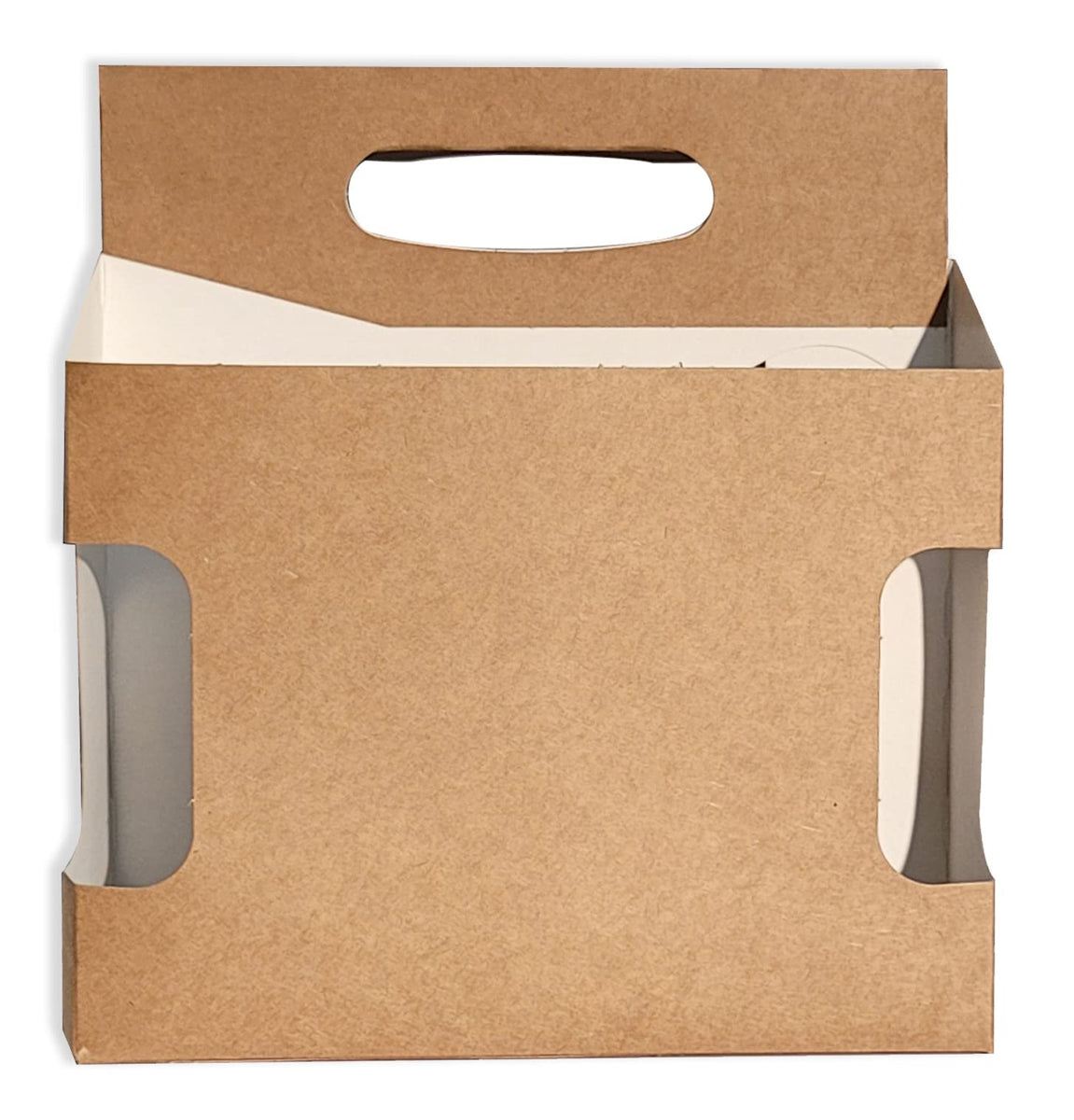 6pk Cardboard Carriers | Kraft Die-Cut – C-Store Packaging