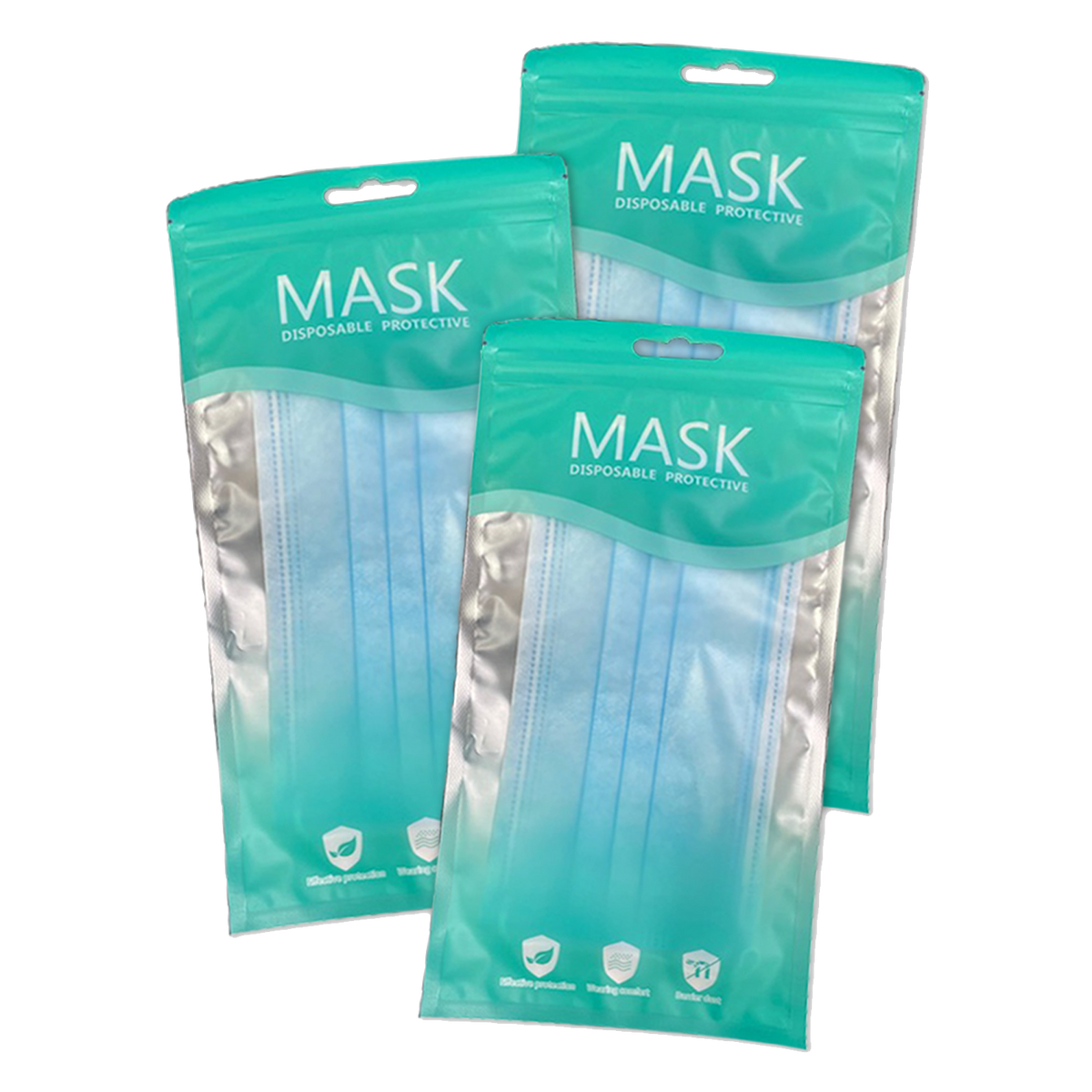 Individually Packed 3-PLY Disposable Face Mask | Pack of 50 – C-Store ...