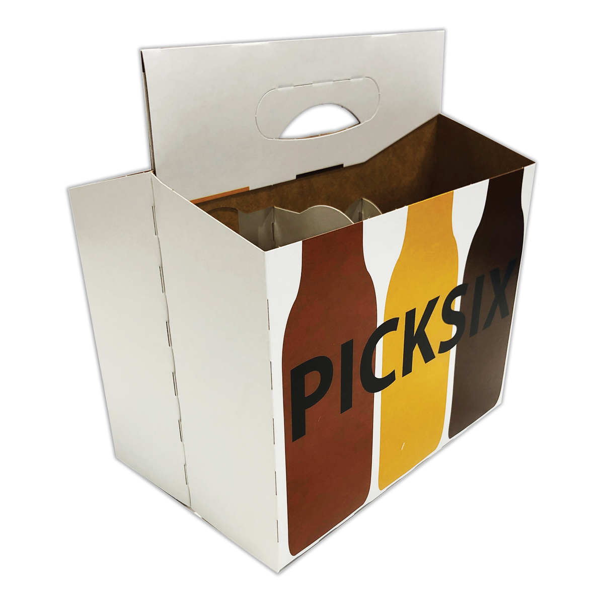 6pk Cardboard Carriers | PICKSIX Bottles – C-Store Packaging