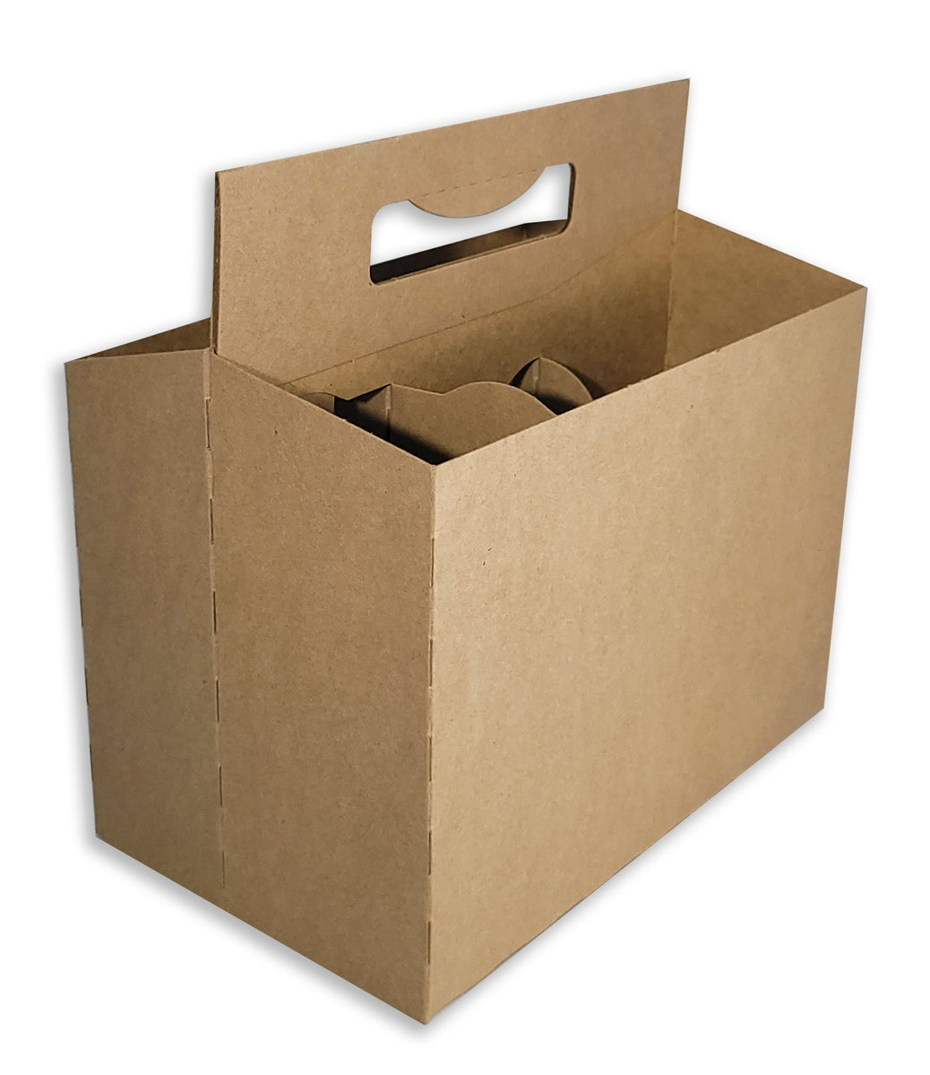 Cardboard Carrier | Kraft 12oz Bottle Carrier (Pack of 150) – C-Store ...