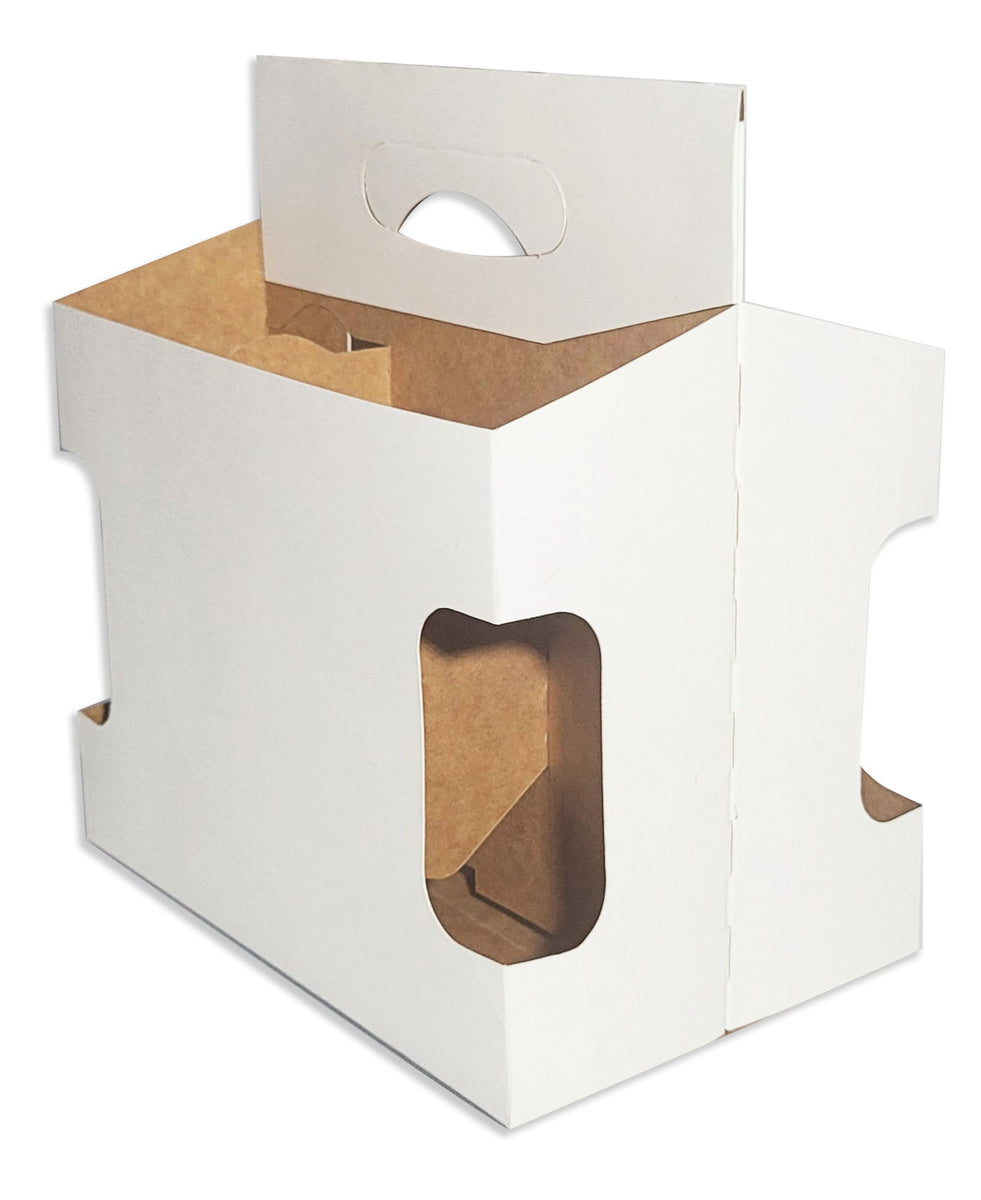 Cardboard Carrier | White-New Die Cardboard 12oz Bottle Carrier (Pack ...
